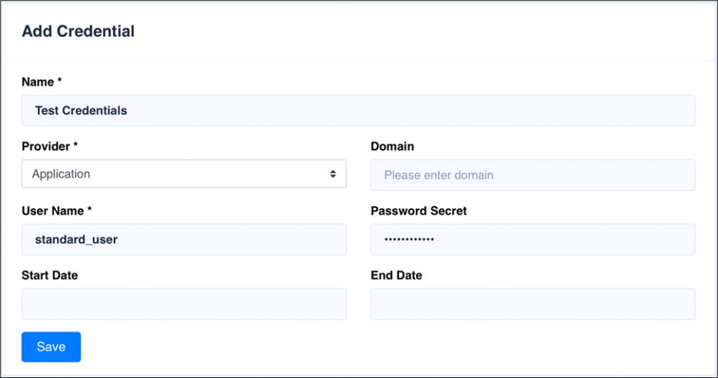 Credential Management - OpenBots